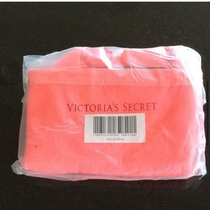 Victoria's Secret | Bags | Victorias Secret Large Neon Coral Pink Beach ...
